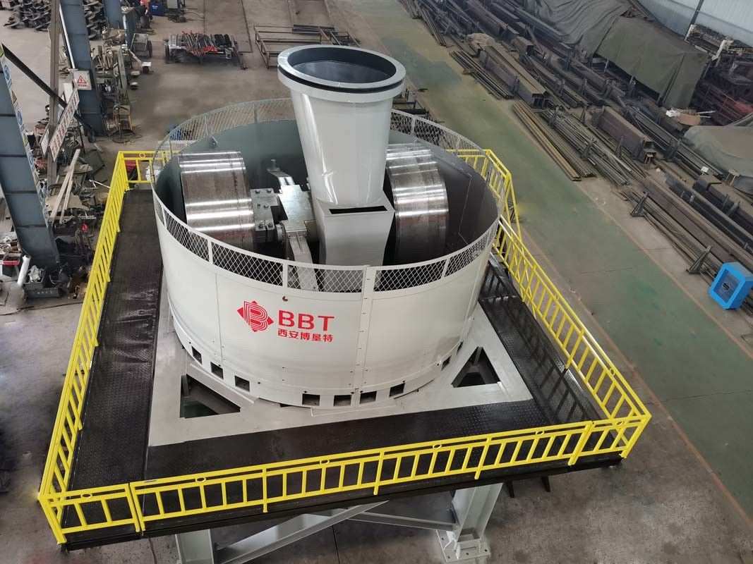 BBT Clay Brick Wet Pan Mill / Wet Grinding Mill For hollow Brick block ...