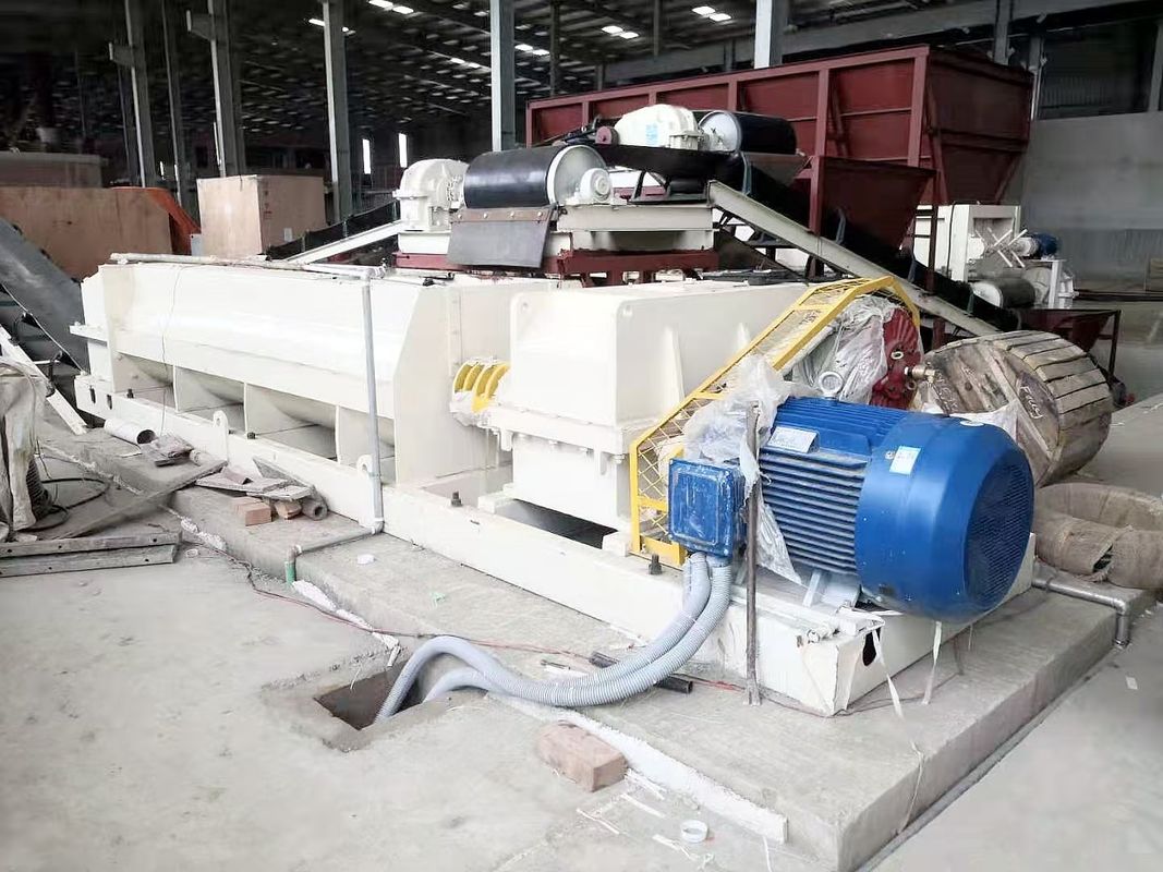 Clay brick mixer machine twin screw mixer double shaft mixing mill in ...
