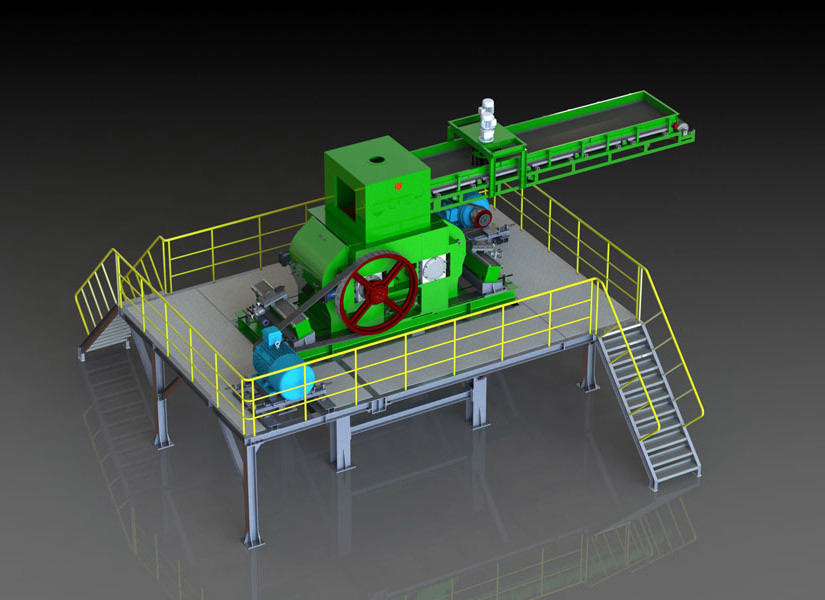 Automatic Steel Fine Roller Crusher Machine Mill For Minerals Processing