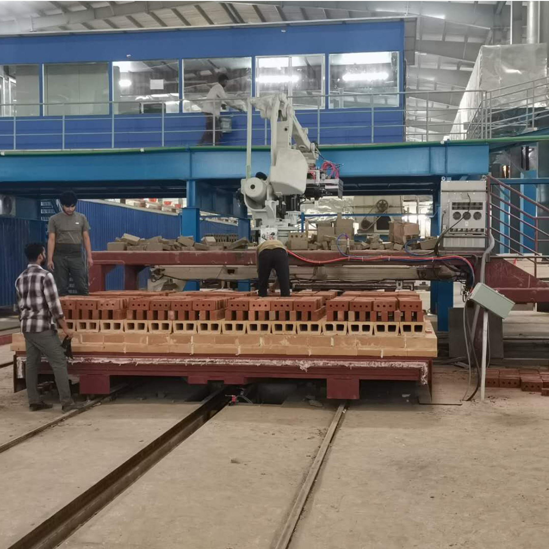 Large Capacity Clay Brick Tunnel Kiln With New Technical Brick Dryer ...